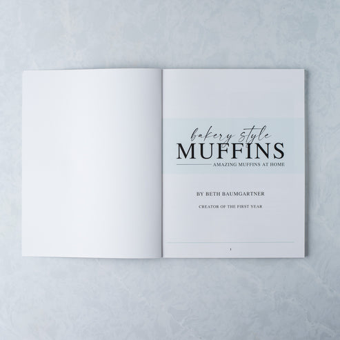 Bakery Style Muffins Cookbook (Physical Copy) – The First Year Shop