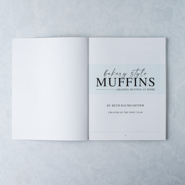 Bakery Style Muffins Cookbook (Physical Copy) – The First Year Shop