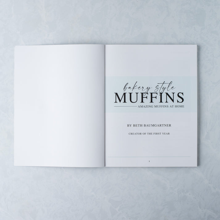 Bakery Style Muffins Cookbook (Physical Copy) – The First Year Shop